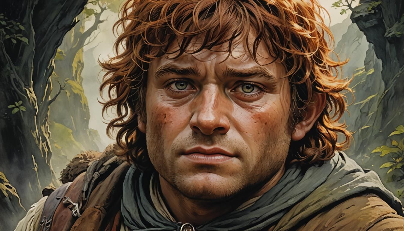 Samwise Gamgee - AI Generated Artwork - NightCafe Creator