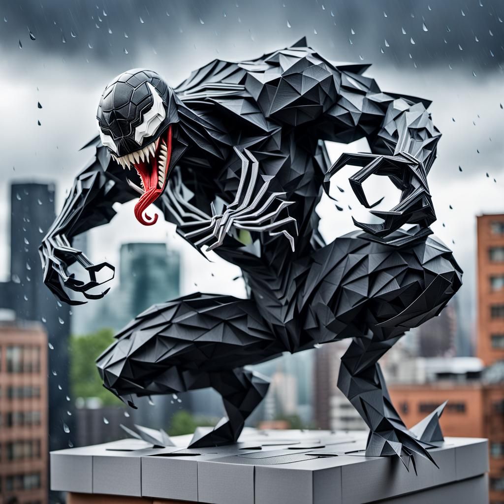 Paper Venom - AI Generated Artwork - NightCafe Creator