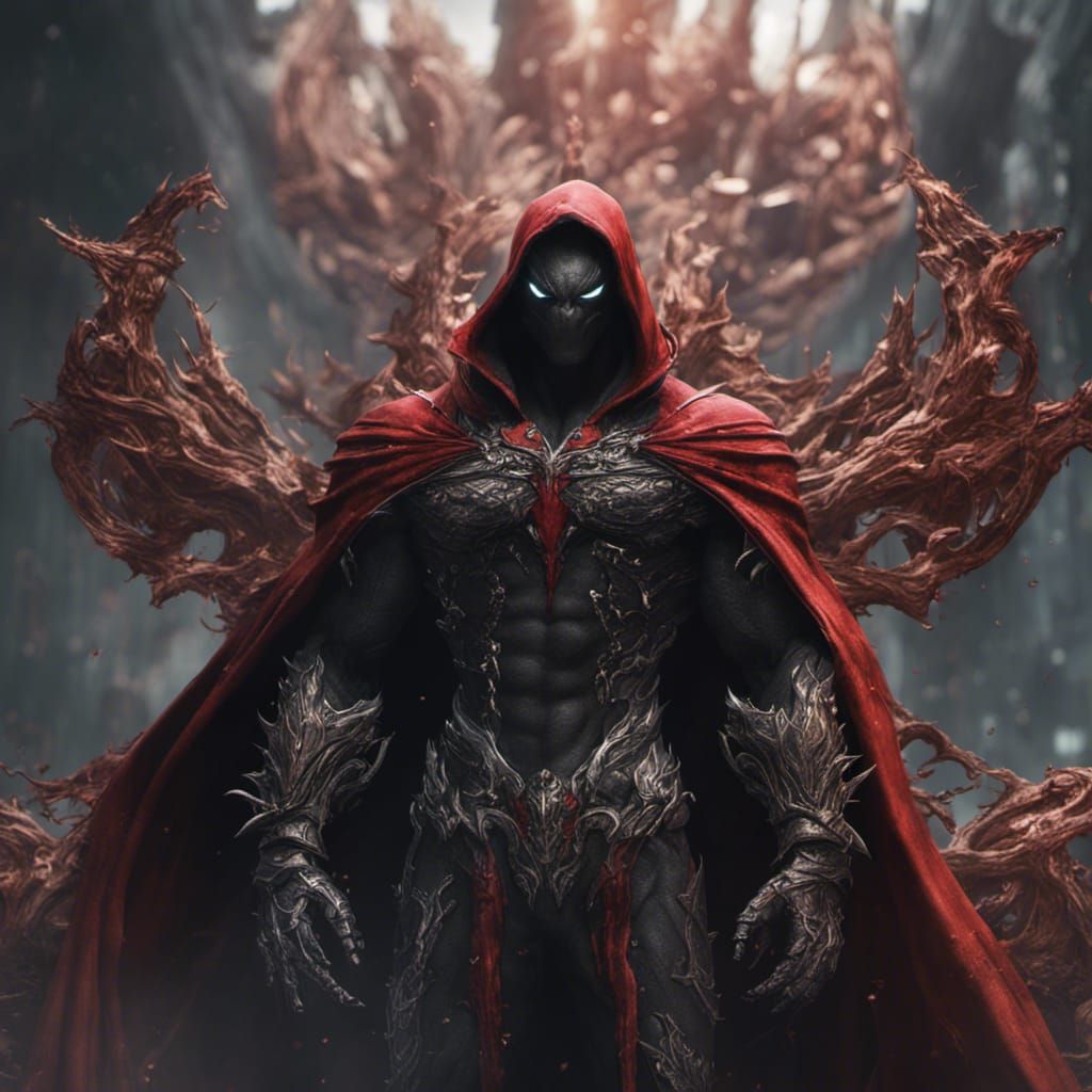 spawn,man,strong,cape - AI Generated Artwork - NightCafe Creator