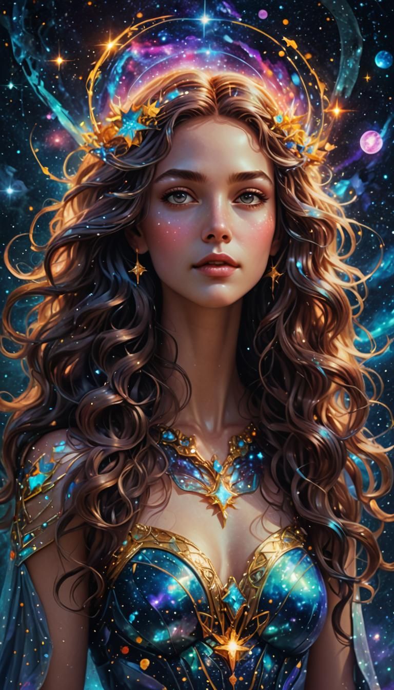 Cosmic Goddess - AI Generated Artwork - NightCafe Creator