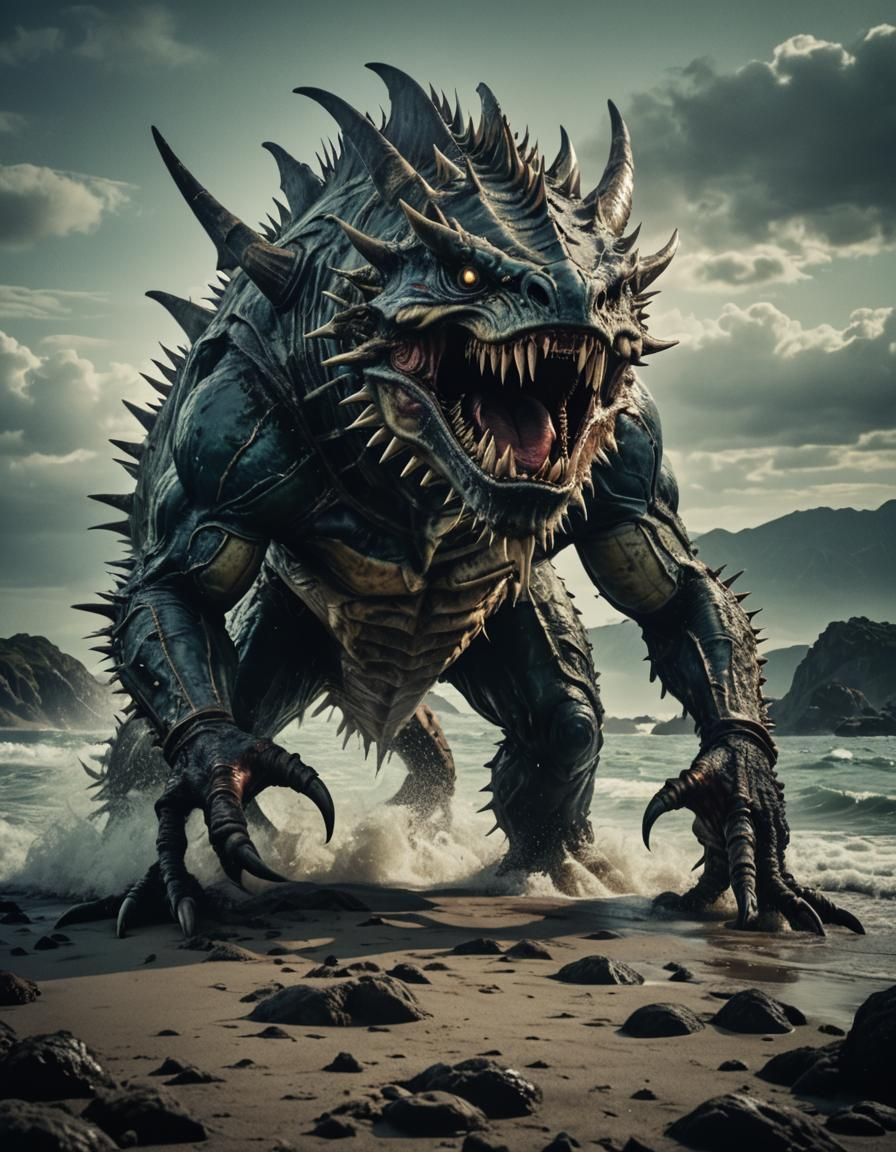 Sea Monster - AI Generated Artwork - NightCafe Creator