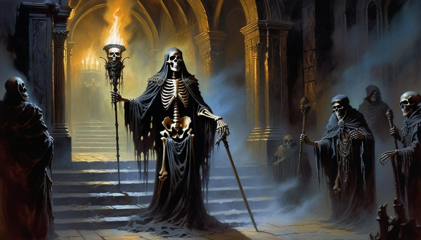 Ancient undead skeletal lich - AI Generated Artwork - NightCafe Creator