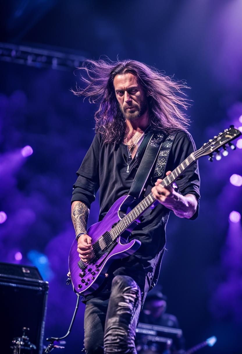 rockstar performing at the stage - AI Generated Artwork - NightCafe Creator