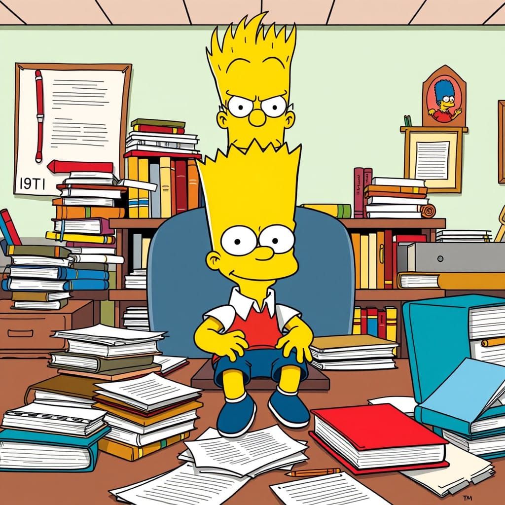 Little Bart and the principal - Bart Simpson Outsmarts Prin...