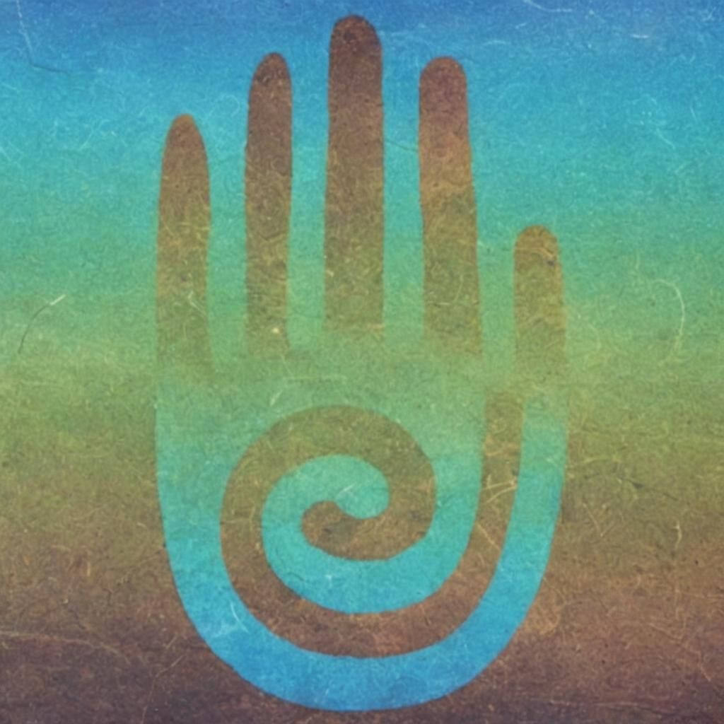 Hopi Petroglyph / Hand with spiral: represents the healer that every ...