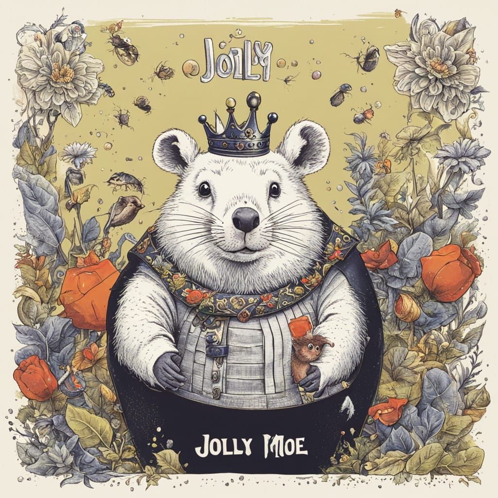 Jolly King mole - Majestic Mole King in Regal Attire