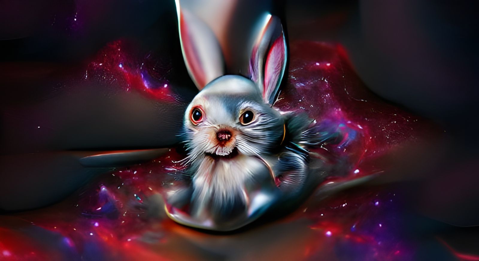cute evil bunny in space - AI Generated Artwork - NightCafe Creator