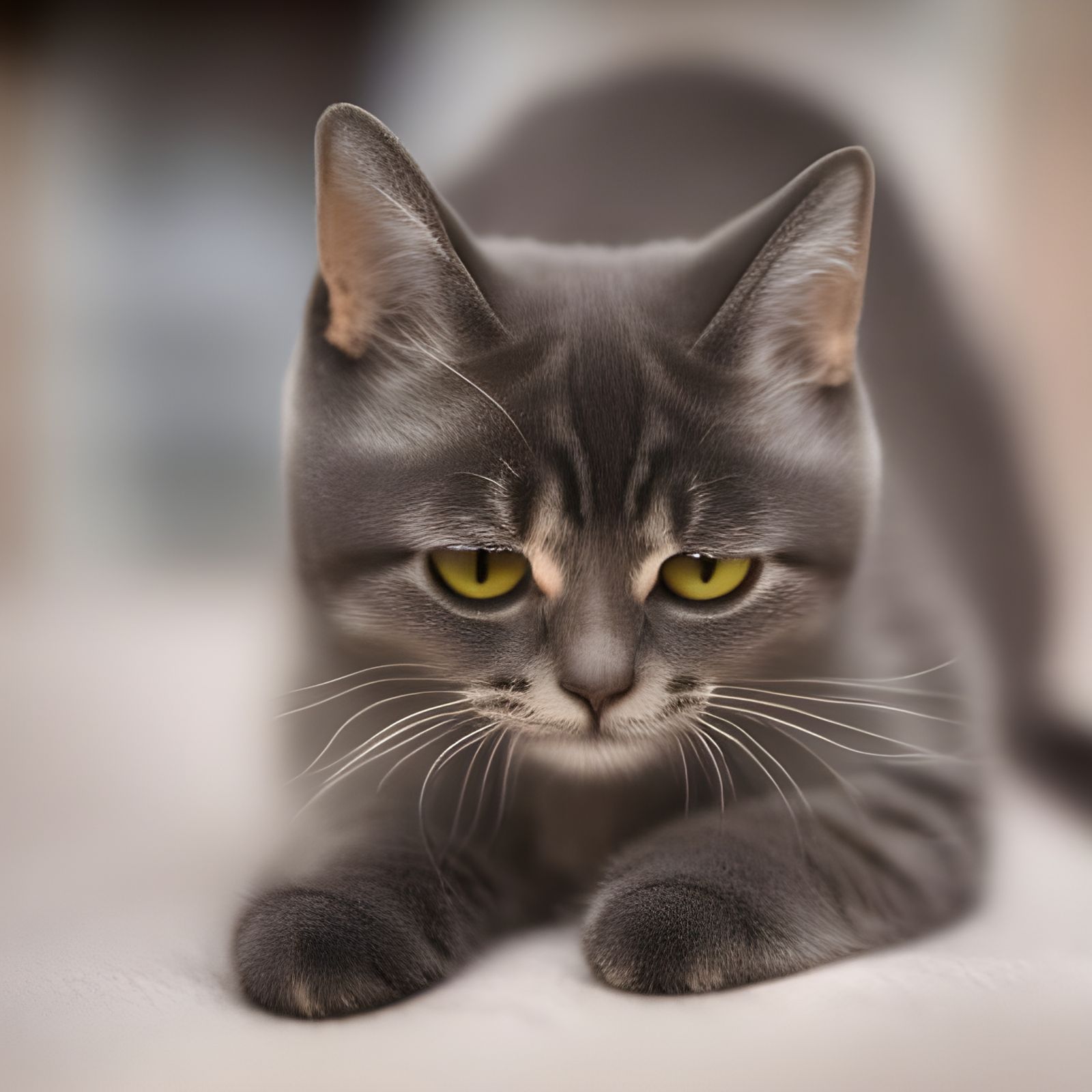 Cat with funny facial expression - AI Generated Artwork - NightCafe Creator