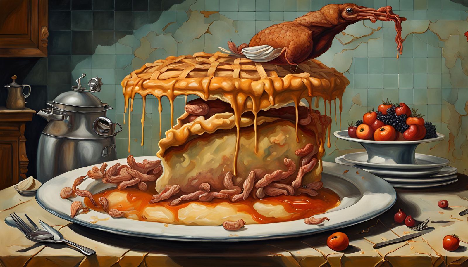 Entry 05] Dali’s Crust Lid Blended Meal & Dessert Pot Pie” - AI ...