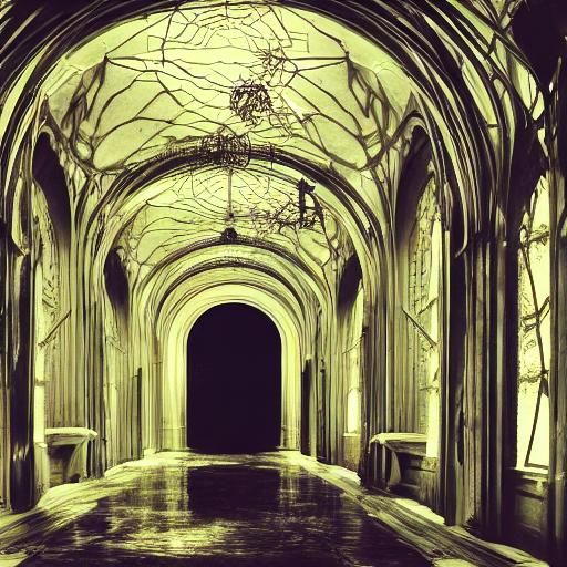 Art by Masamune Shirow, cyberpunk, bioluminescent, wet rainning ...