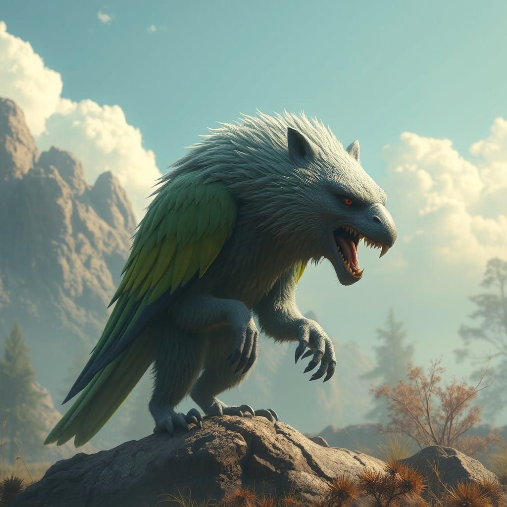 Transformations - Creepy Mutant Beast in Mystical Land