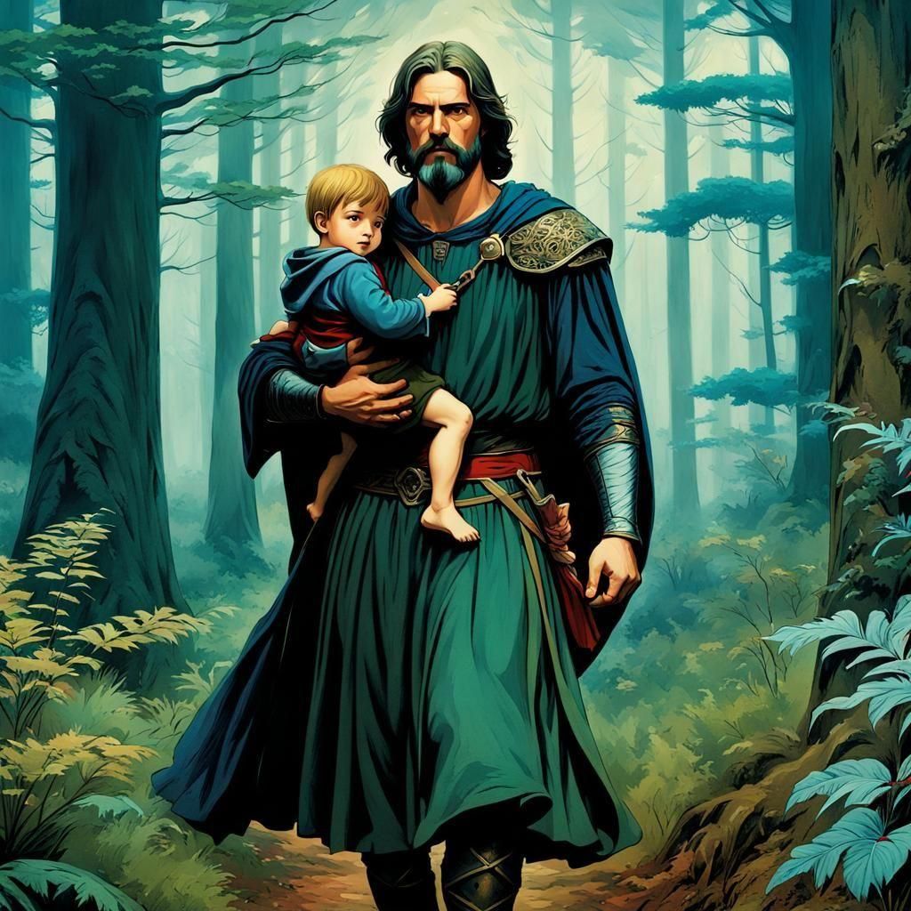 Father And Son - AI Generated Artwork - NightCafe Creator