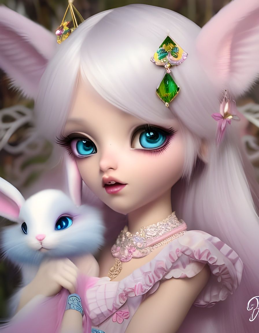 🐰🌸Princess & Pal🌸🐰 - AI Generated Artwork - NightCafe Creator