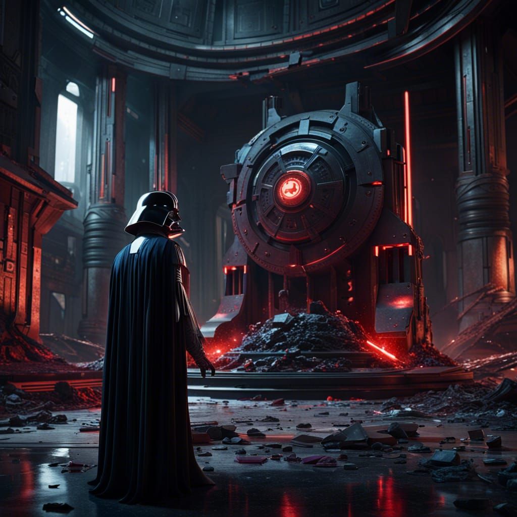 darth vader exploring - AI Generated Artwork - NightCafe Creator