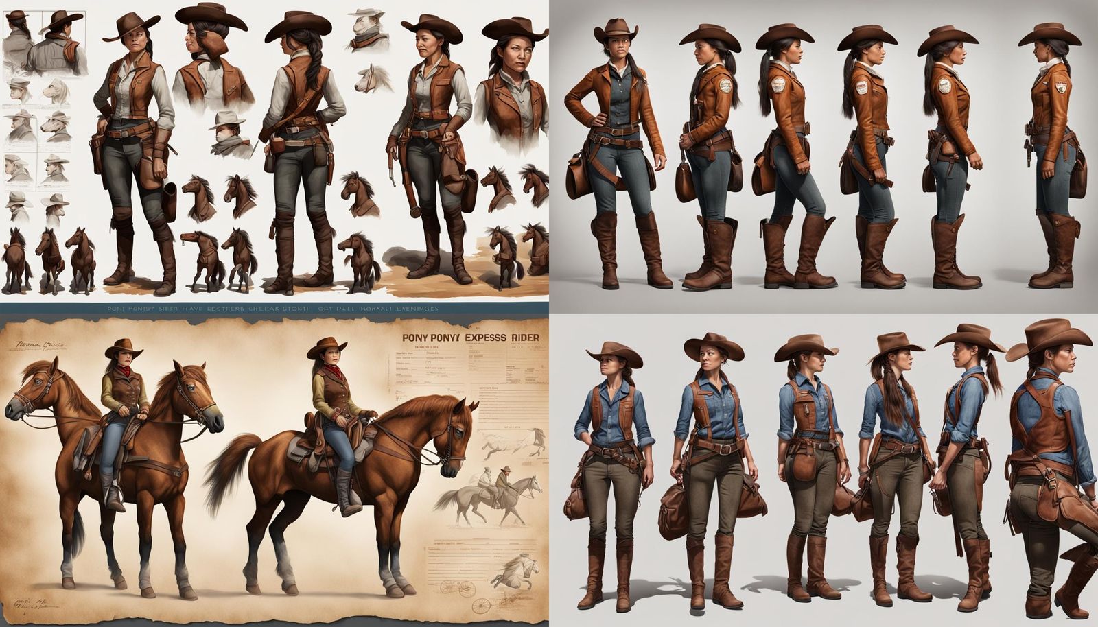 a female pony express rider - AI Generated Artwork - NightCafe Creator