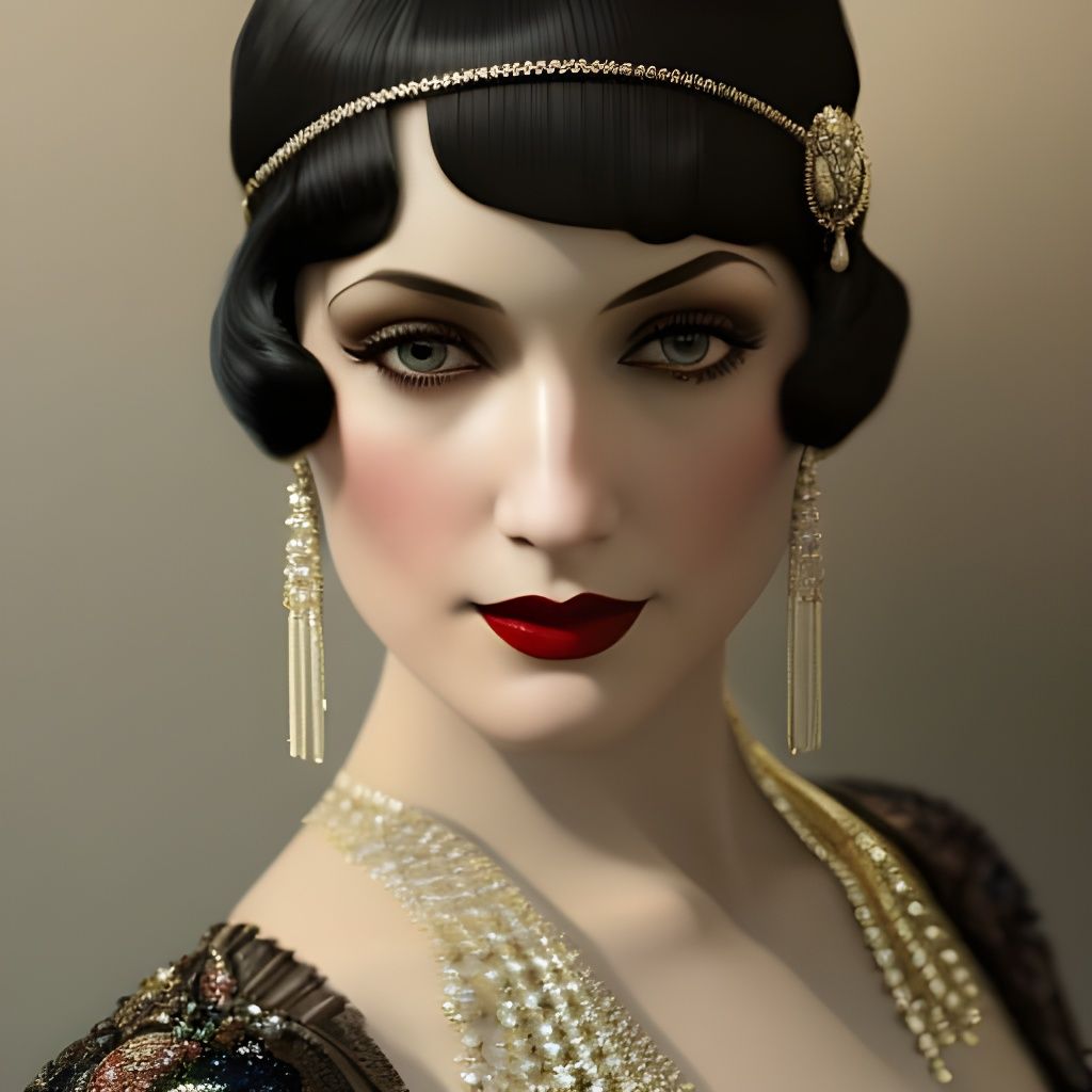1920s Flapper. - AI Generated Artwork - NightCafe Creator