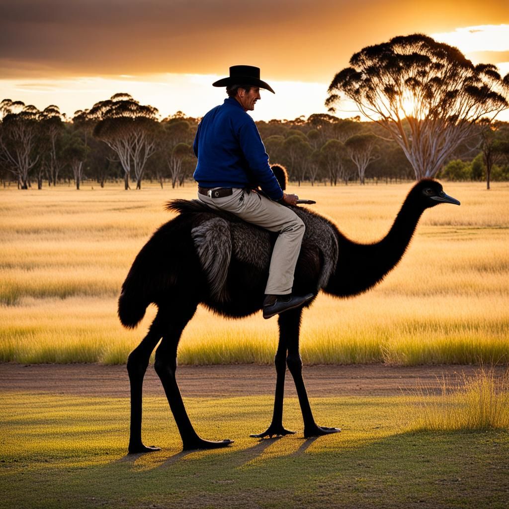 4 legged emu - AI Generated Artwork - NightCafe Creator