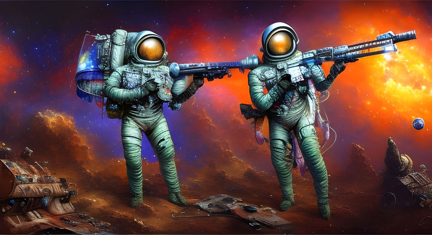 Alien Snipers Trying to Hold Planet X - AI Generated Artwork ...