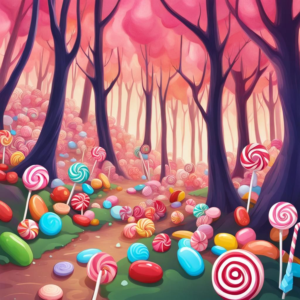 Candy Forest - AI Generated Artwork - NightCafe Creator