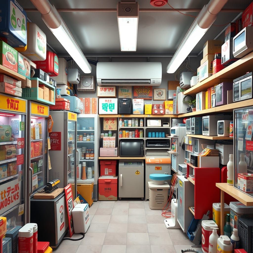Messy convenience store - Lively Convenience Store Scene in ...