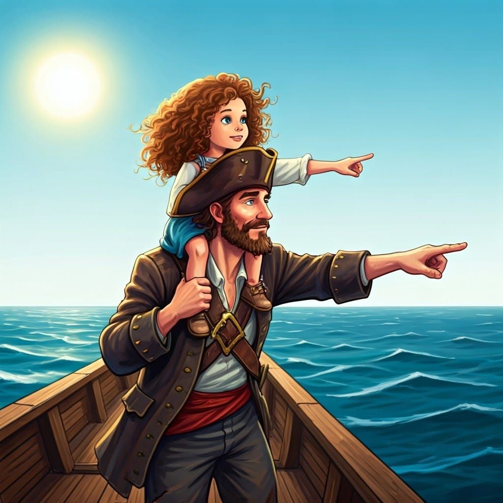 A Pirate and His Daughter - Pirate Father and Daughter Chart...