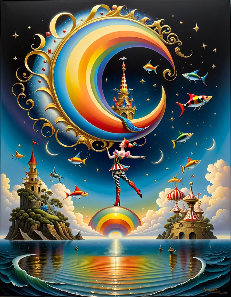 Pop surrealist circus - AI Generated Artwork - NightCafe Creator