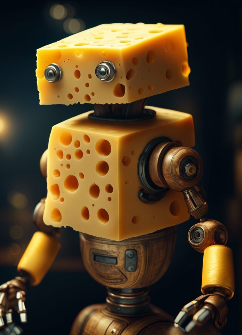 Cheese-Bot 🤖🧀 - AI Generated Artwork - NightCafe Creator