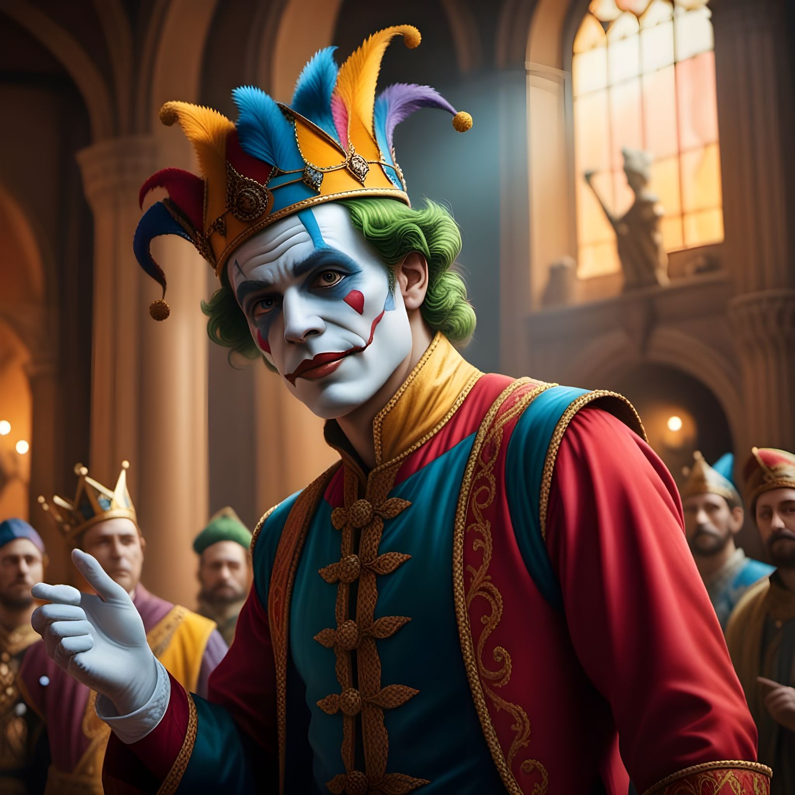 Juggling for Royalty - Medieval Jester Performs for a Royal ...