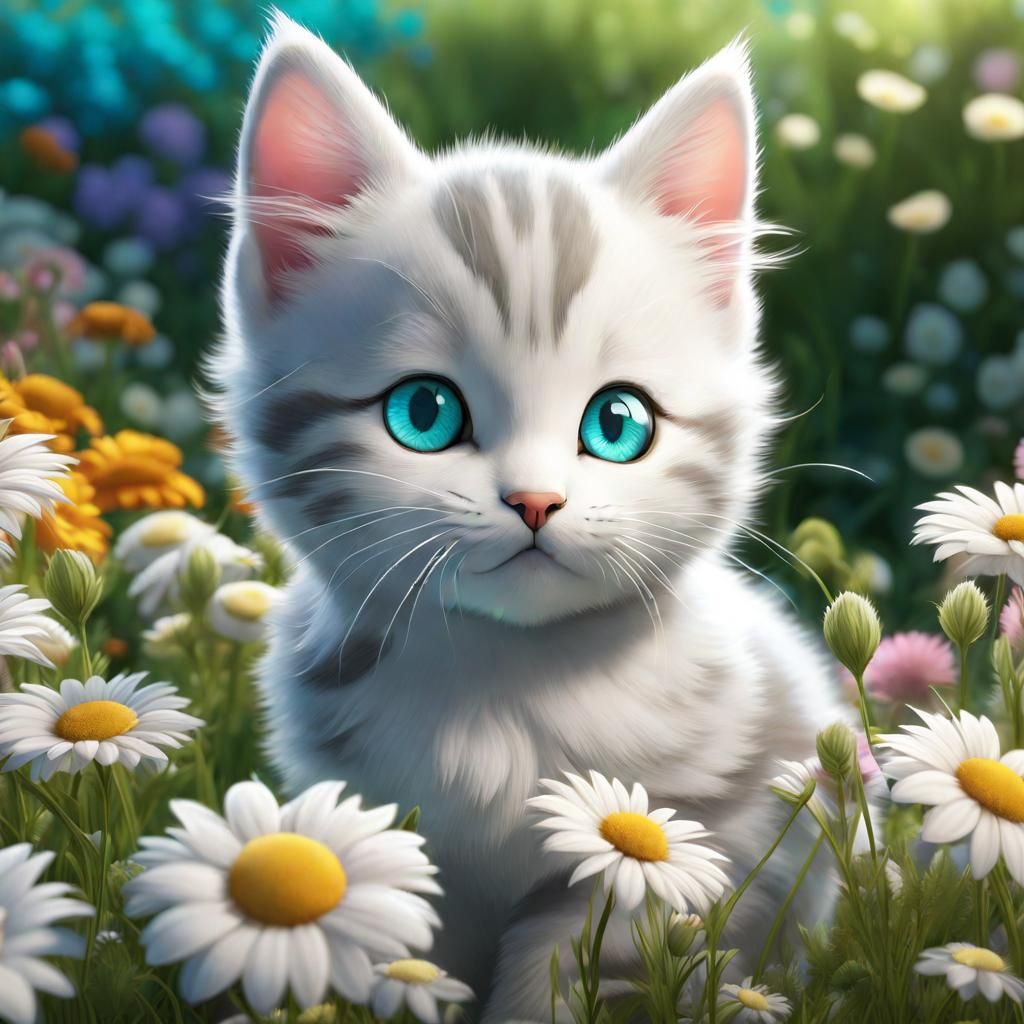 Small white kitten - AI Generated Artwork - NightCafe Creator