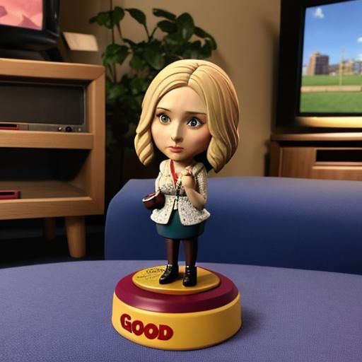 Eleanor Shellstrop (The Good Place) bobblehead figurine - AI Generated ...