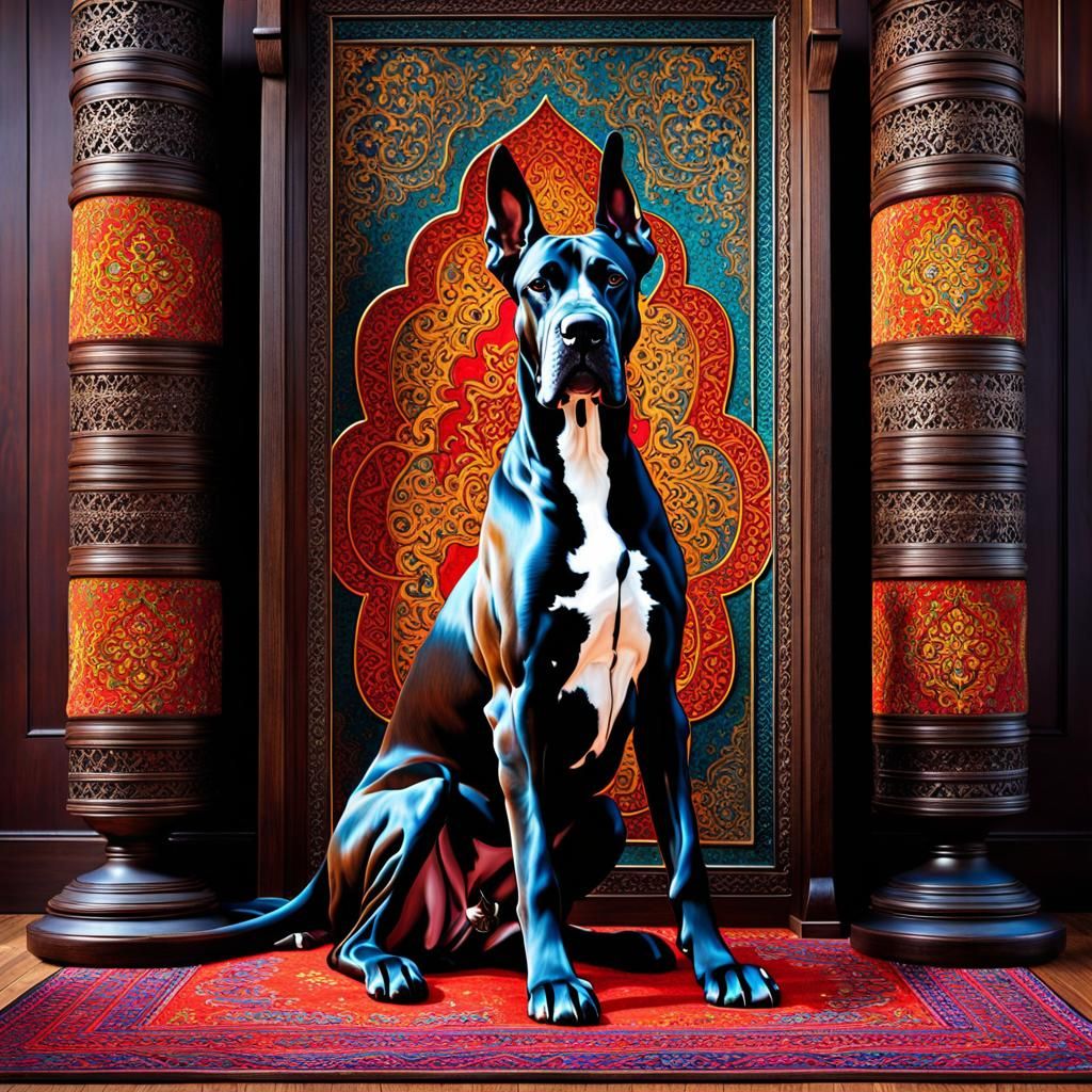 Majestic Great Dane - AI Generated Artwork - NightCafe Creator