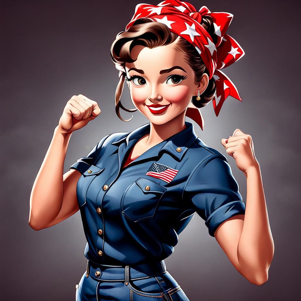 Rosie the Riveter #3 - AI Generated Artwork - NightCafe Creator