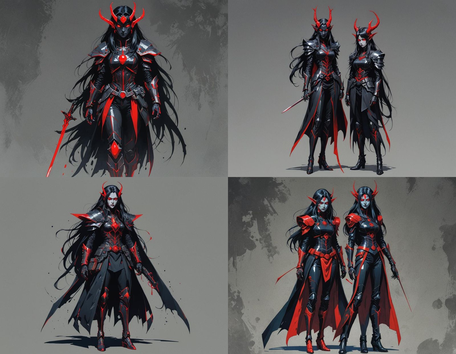 Full body 80´s aesthetic synthwave dreadful gothic dark Yoshiaki ...