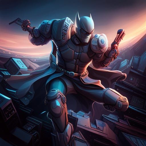 Robotic Batman - AI Generated Artwork - NightCafe Creator