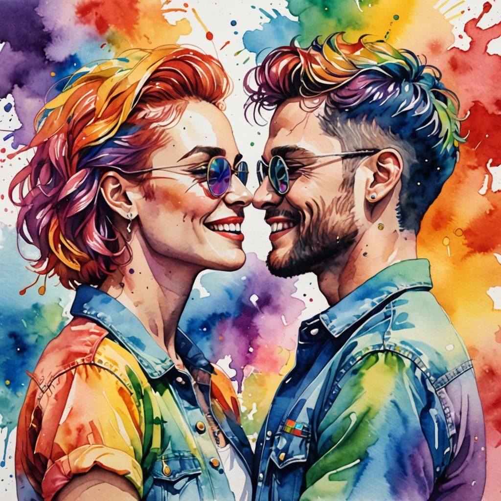 Spectrum of Love - AI Generated Artwork - NightCafe Creator