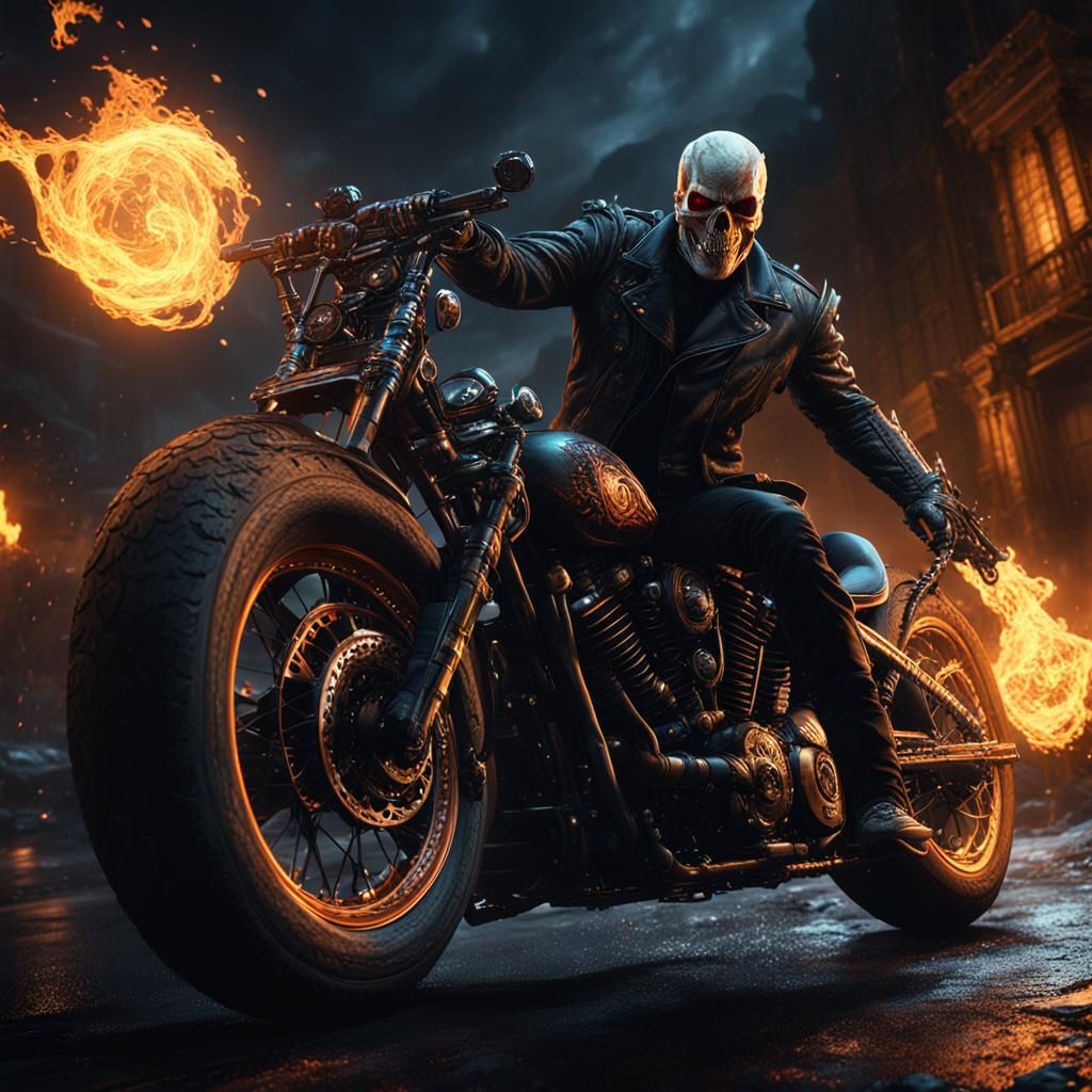 Ghost Rider - AI Generated Artwork - NightCafe Creator