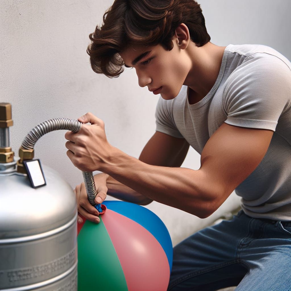 James is inflating helium balloons again. - AI Generated Artwork ...