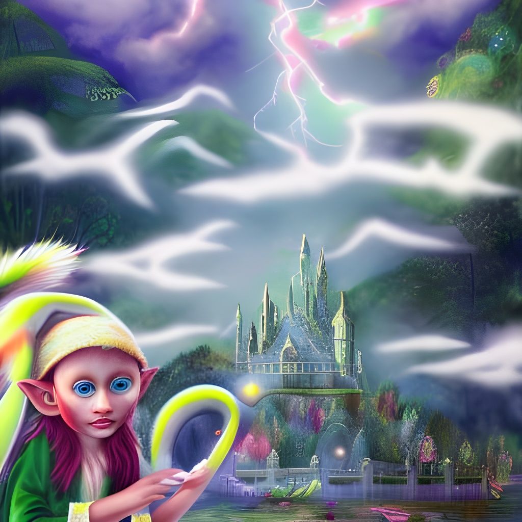 Tatiana with the magical pacifier - AI Generated Artwork - NightCafe ...