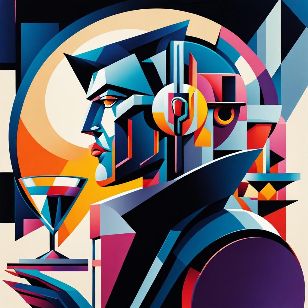 Cyborg Popart - AI Generated Artwork - NightCafe Creator