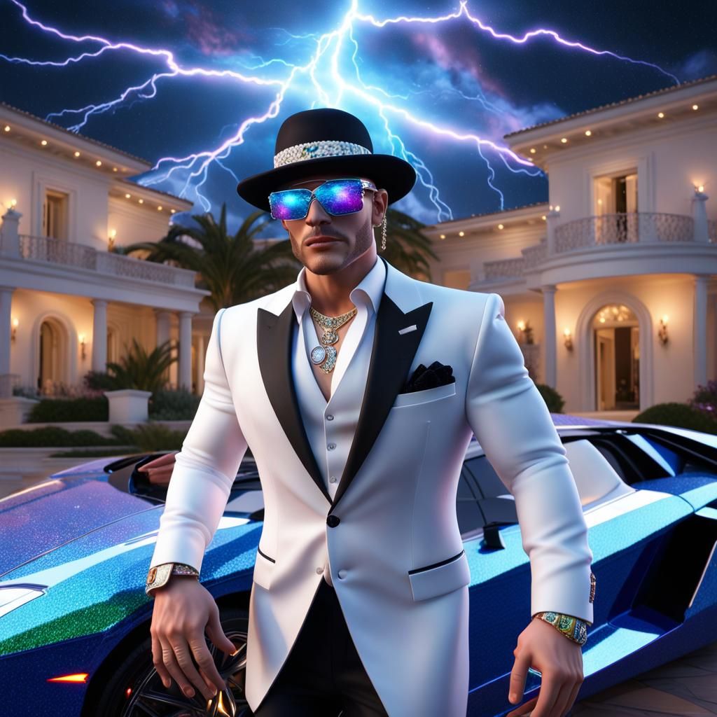 Mega Swagged Out Greek God - AI Generated Artwork - NightCafe Creator