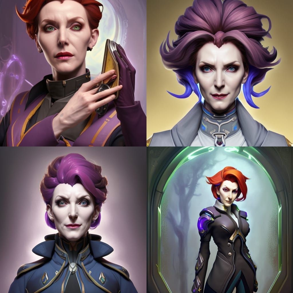 Moira from Overwatch as an Alchemist Artificer, and School of ...