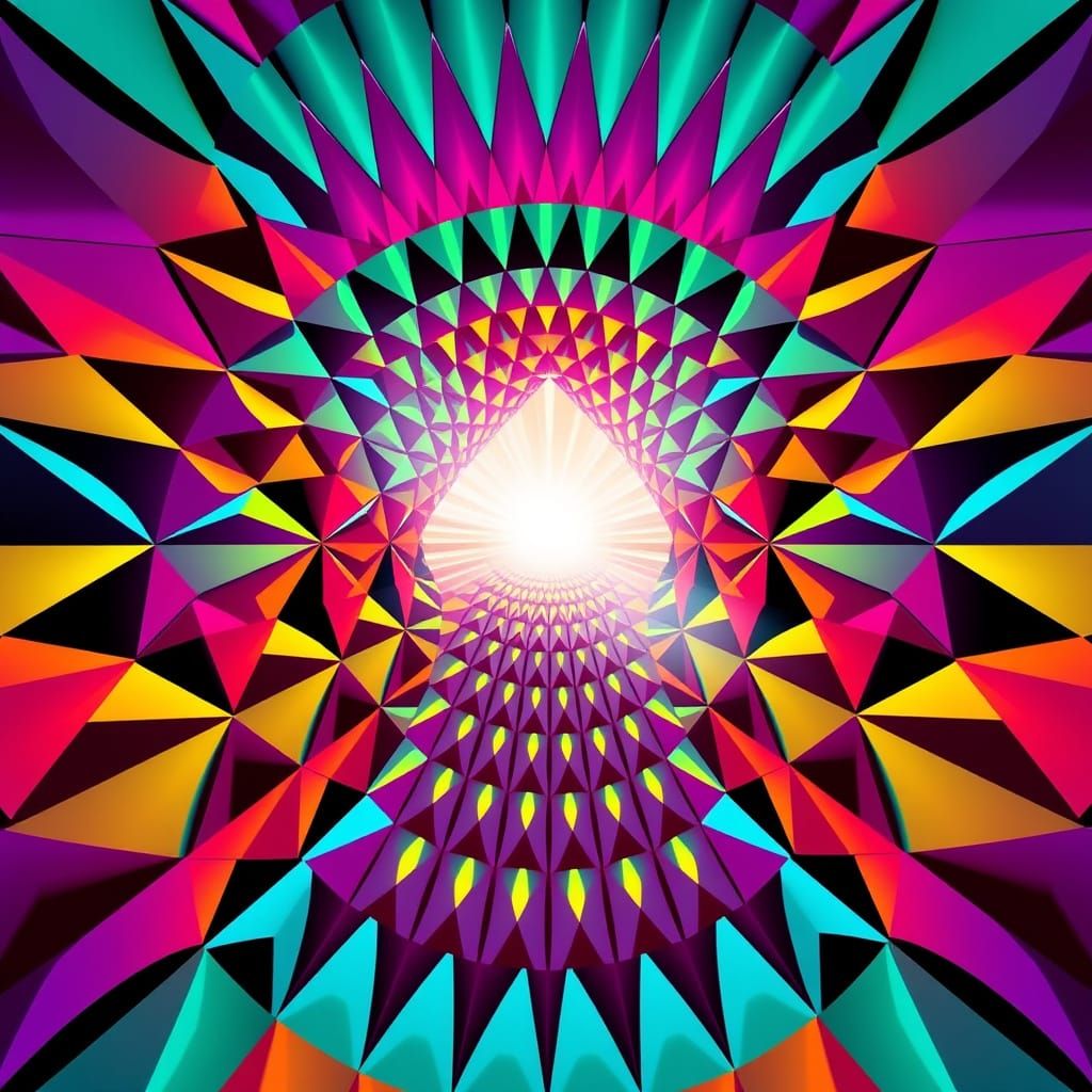 Abstract optical illusion art: - Psychedelic Op Art Vortex ...