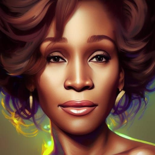 Whitney Houston - AI Generated Artwork - NightCafe Creator