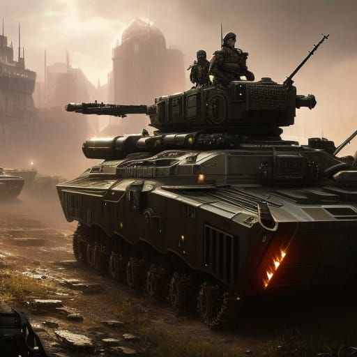 Futuristic Tank - AI Generated Artwork - NightCafe Creator