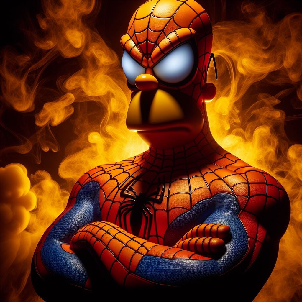 Spider-Simpson - AI Generated Artwork - NightCafe Creator