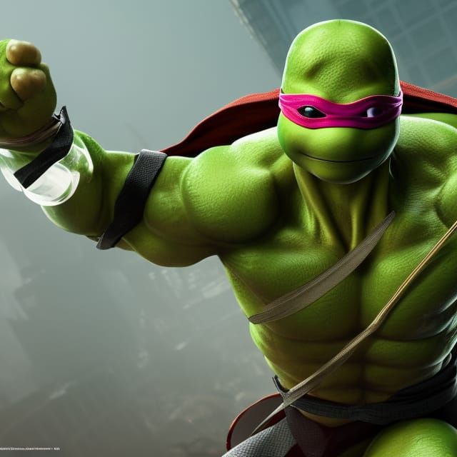 beautiful magnificent detailed teen age mutant ninja turtle glossy wax ...