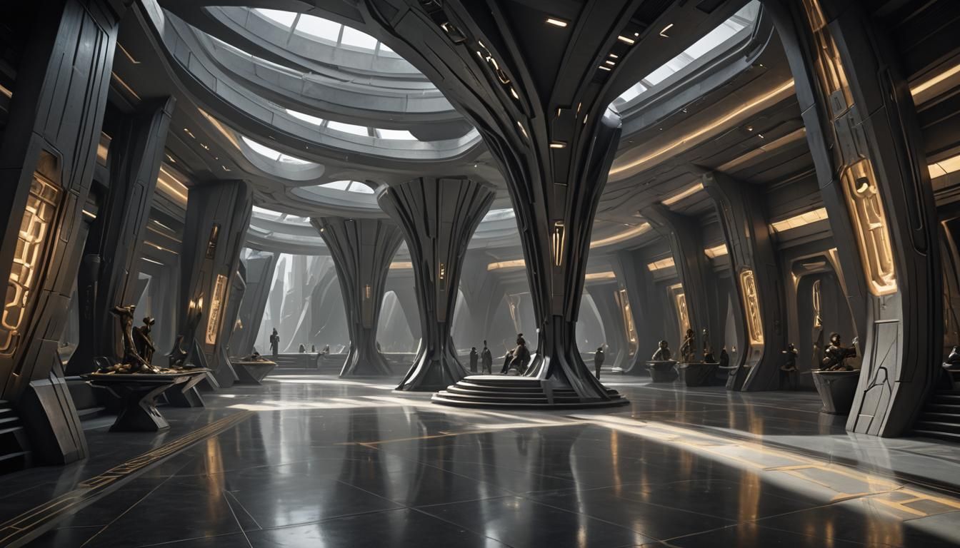 Kremkar Mall on Cardassia Prime - AI Generated Artwork - NightCafe Creator