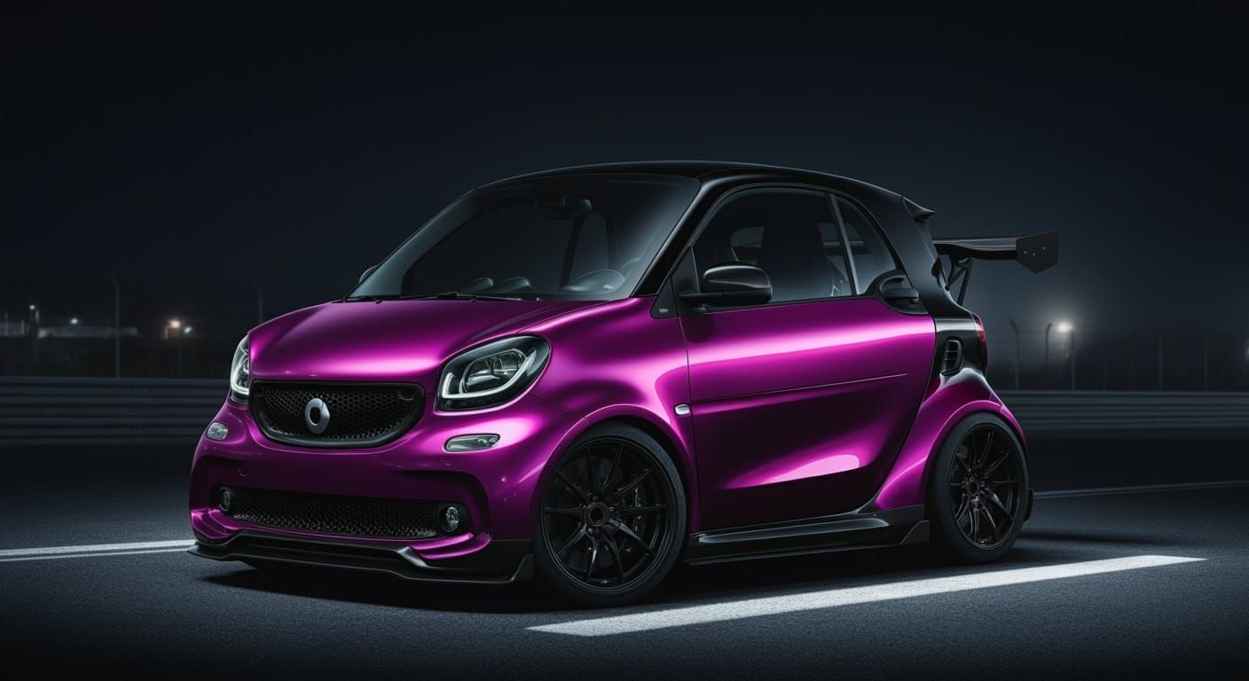 “Smart Fortwo microcar, completely transformed into a compact supercar ...