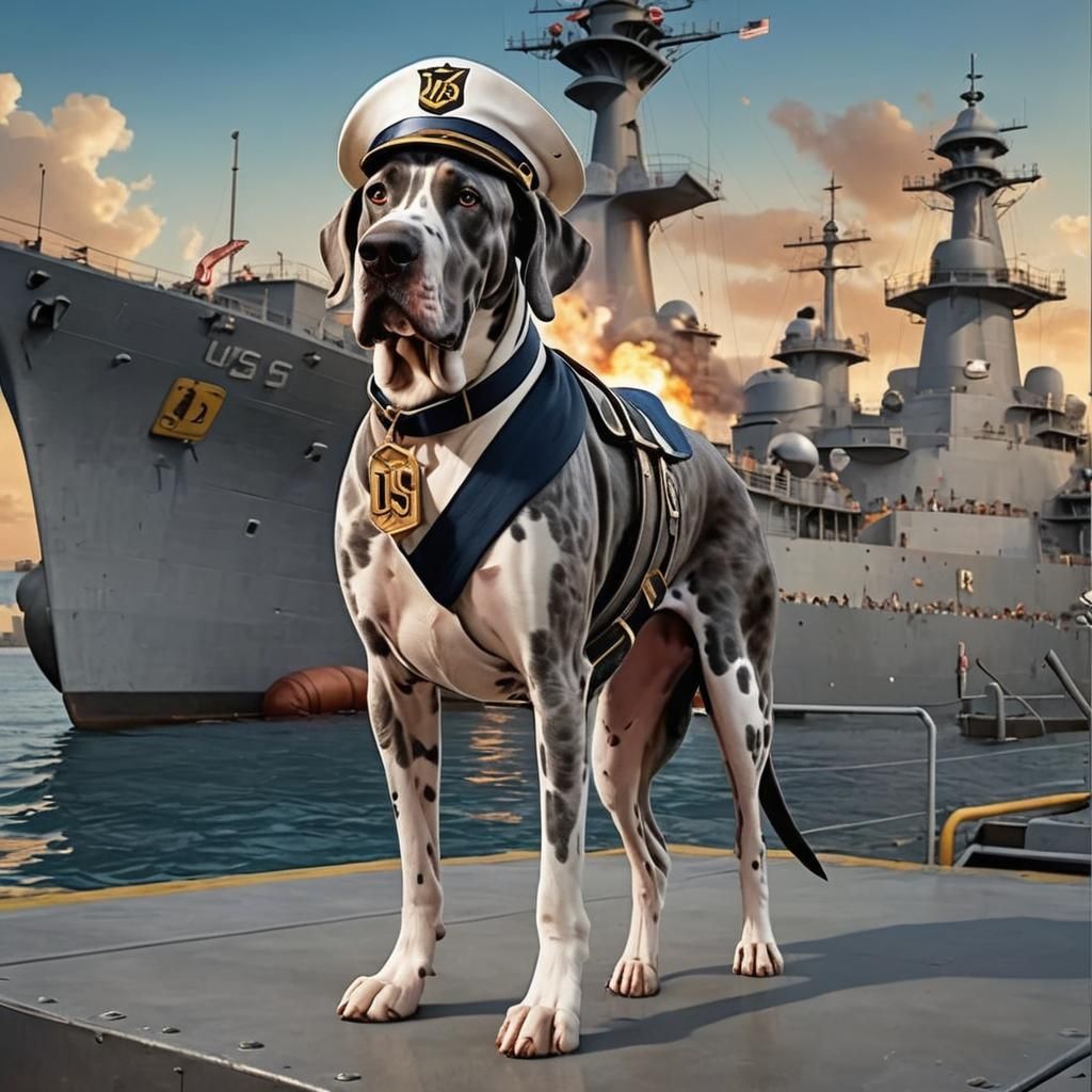 Bigsby the Naval Officer - AI Generated Artwork - NightCafe Creator