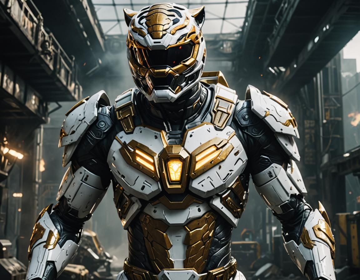 The White Tiger Ranger - AI Generated Artwork - NightCafe Creator